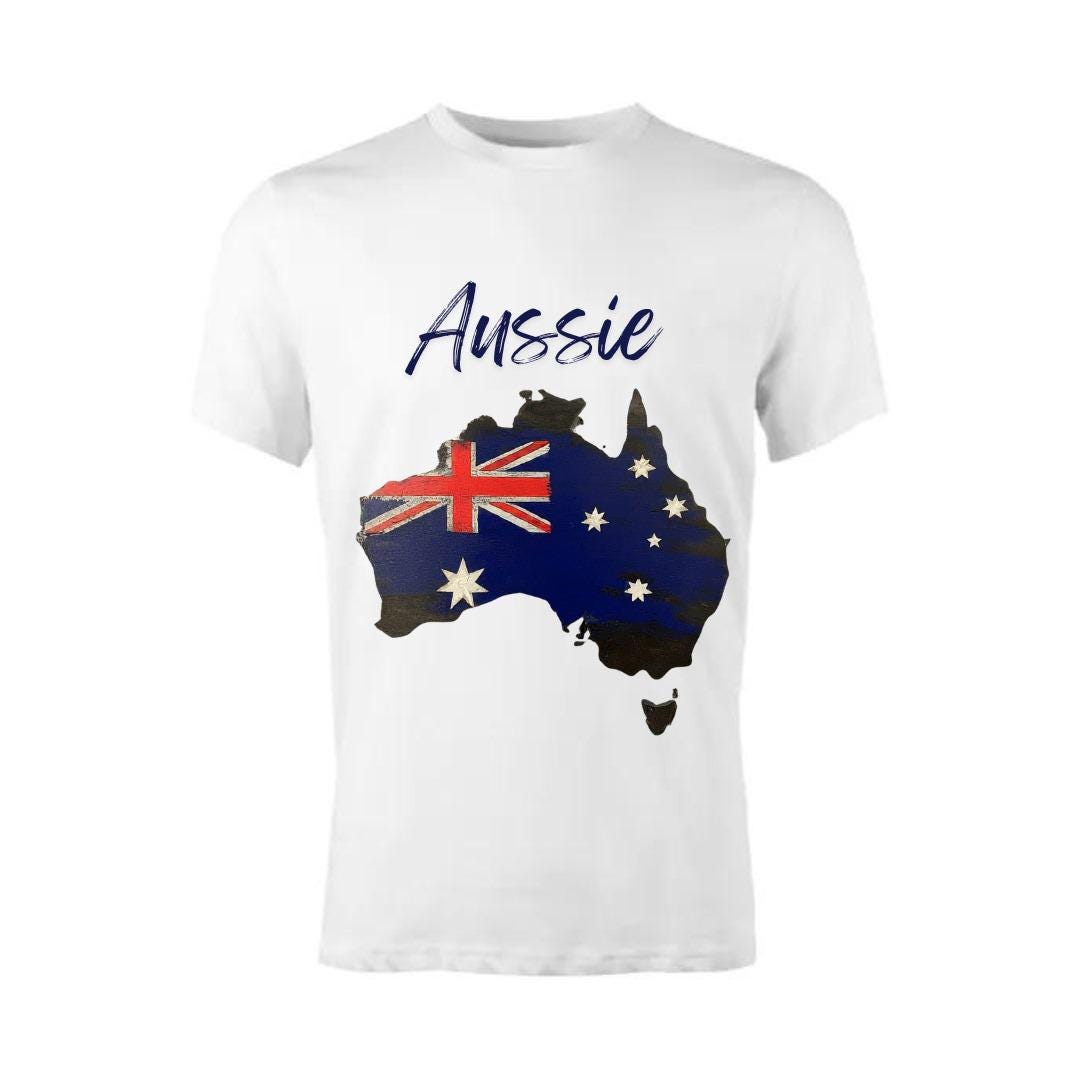 Australian Flag T-shirt: Vintage Aussie Pride Gift - Etsy