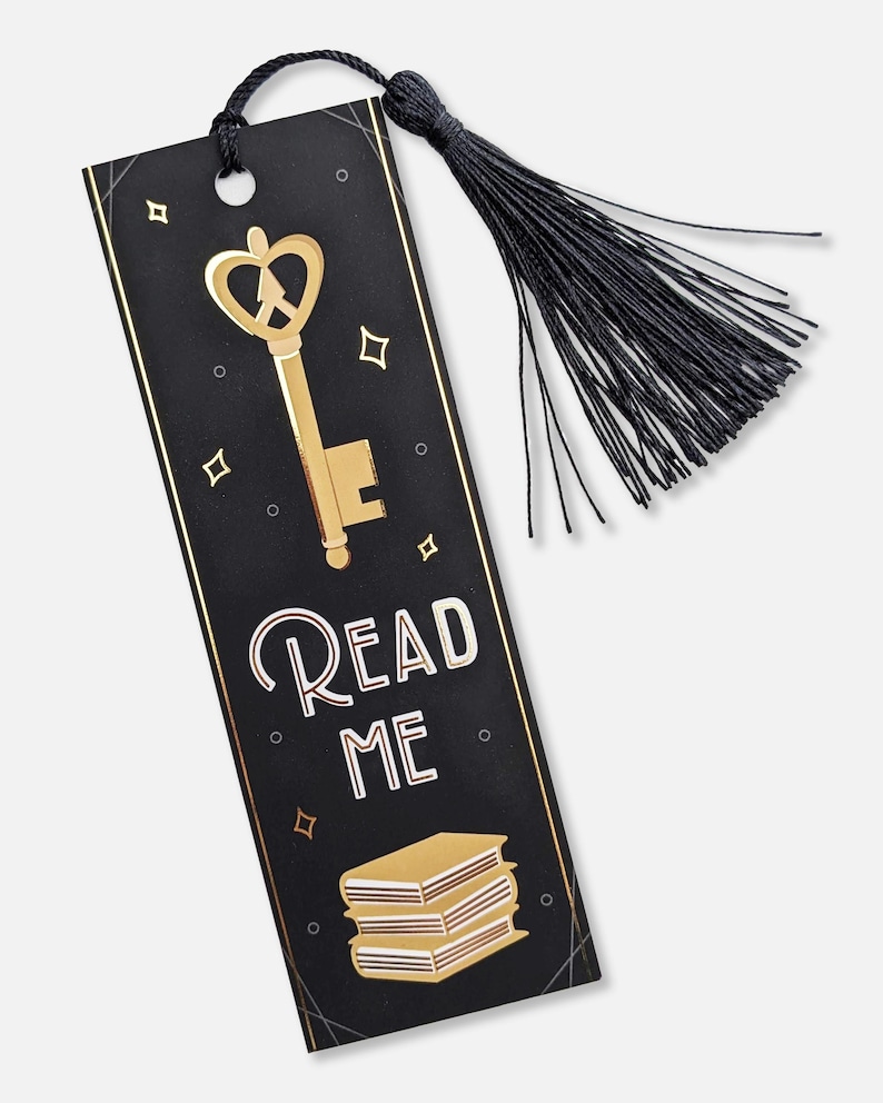 Read Me Bookmark | Alice in Wonderland Themed Bookmark | Gold Foil ...