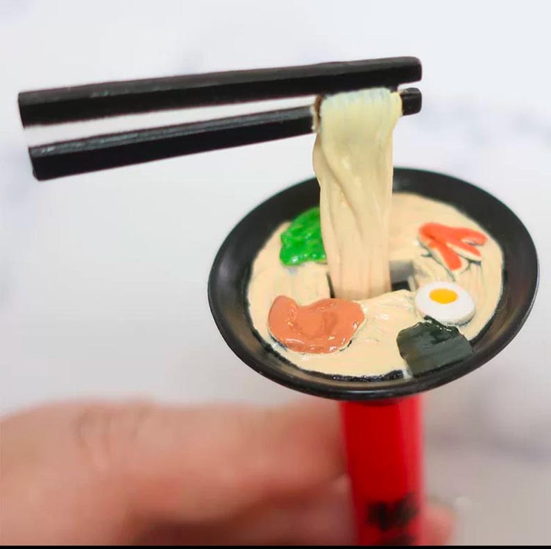 Satamoto Funbox Noodle Ramen Black Ink 0.7mm Pen - Etsy