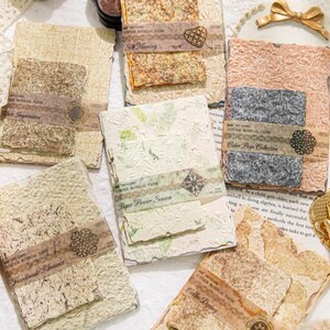 168pcs Embossed Paper Set Junk Journal Kit, Ephemera Kit, Vintage Style ...