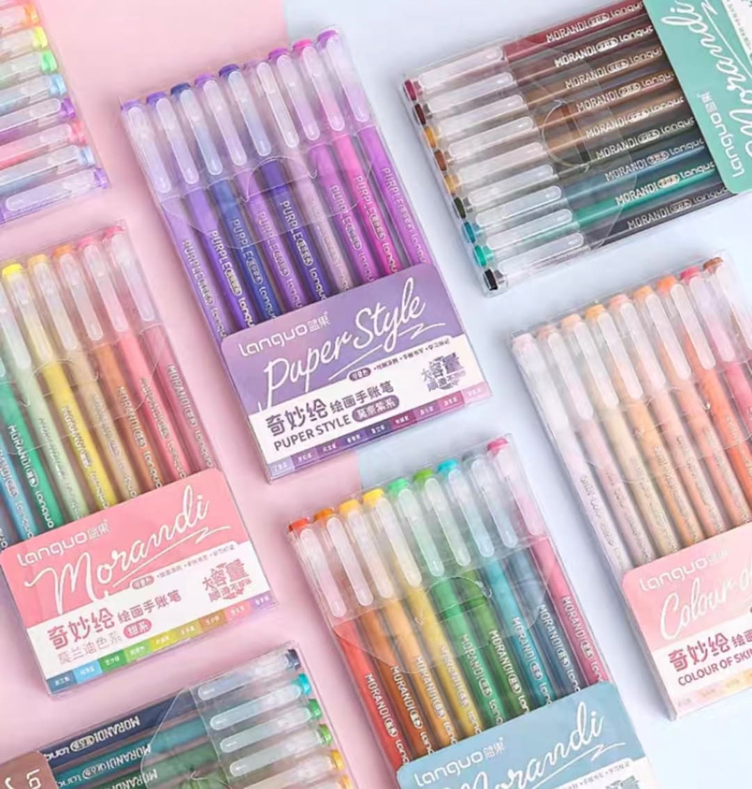 Morandi Languo 9 Color Gel Pen Set 0.5mm - Etsy