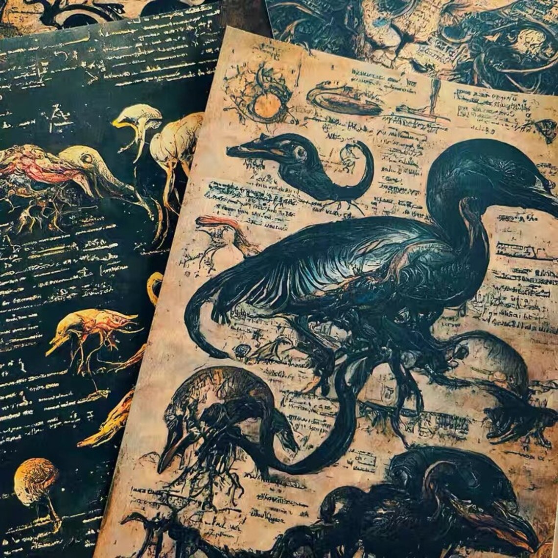 Junk Journal Kit, Ephemera Kit, Gothic, Mystic and Occult Scrapbook ...