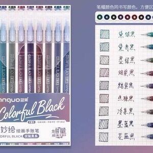 Morandi Languo 9 Color Gel Pen Set 0.5mm NEW COLORS - Etsy