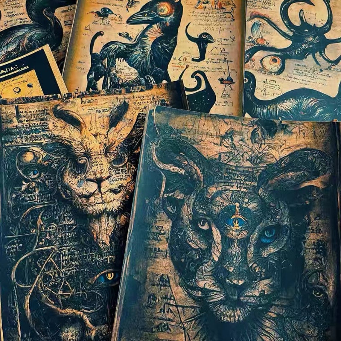 Junk Journal Kit, Ephemera Kit, Gothic, Mystic and Occult Scrapbook ...