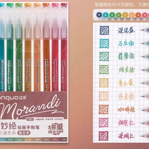 Morandi Languo 9 Color Gel Pen Set 0.5mm - Etsy