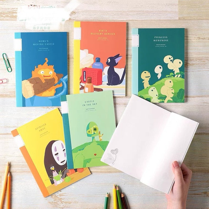 Studio Ghibli Totoro, Spirited Away Kiki Delivery Service Notebook From ...