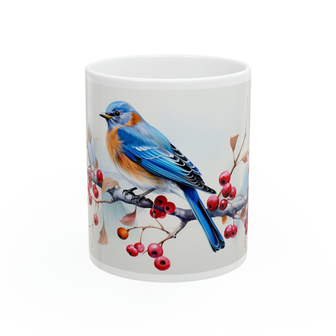 Eastern Bluebird Mug, Bird Lover, Birding Gift, All Occasion Mug, Gift ...