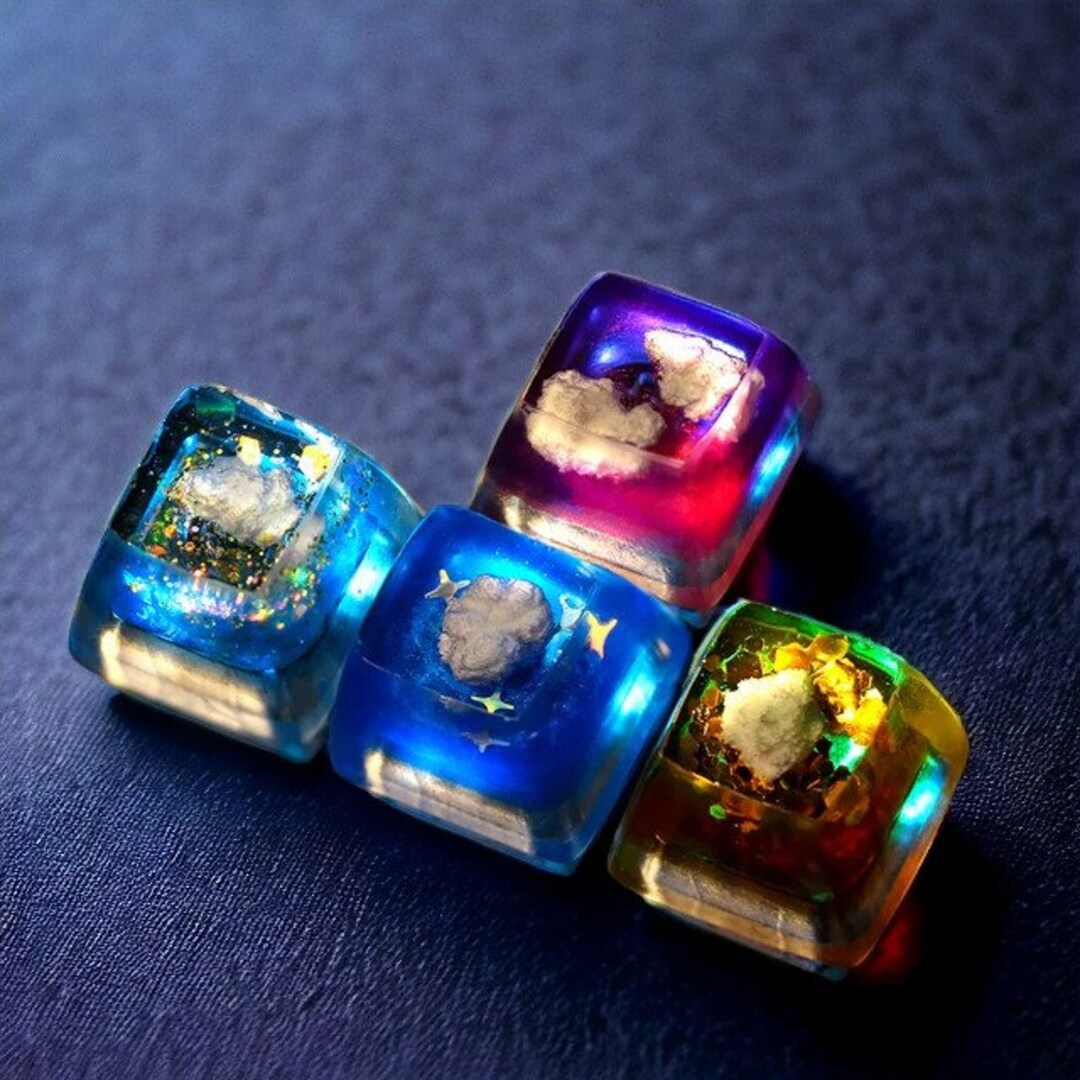 Starry Sky Keycaps Night Sky Aesthetic for Mechanical Keyboard Universe ...