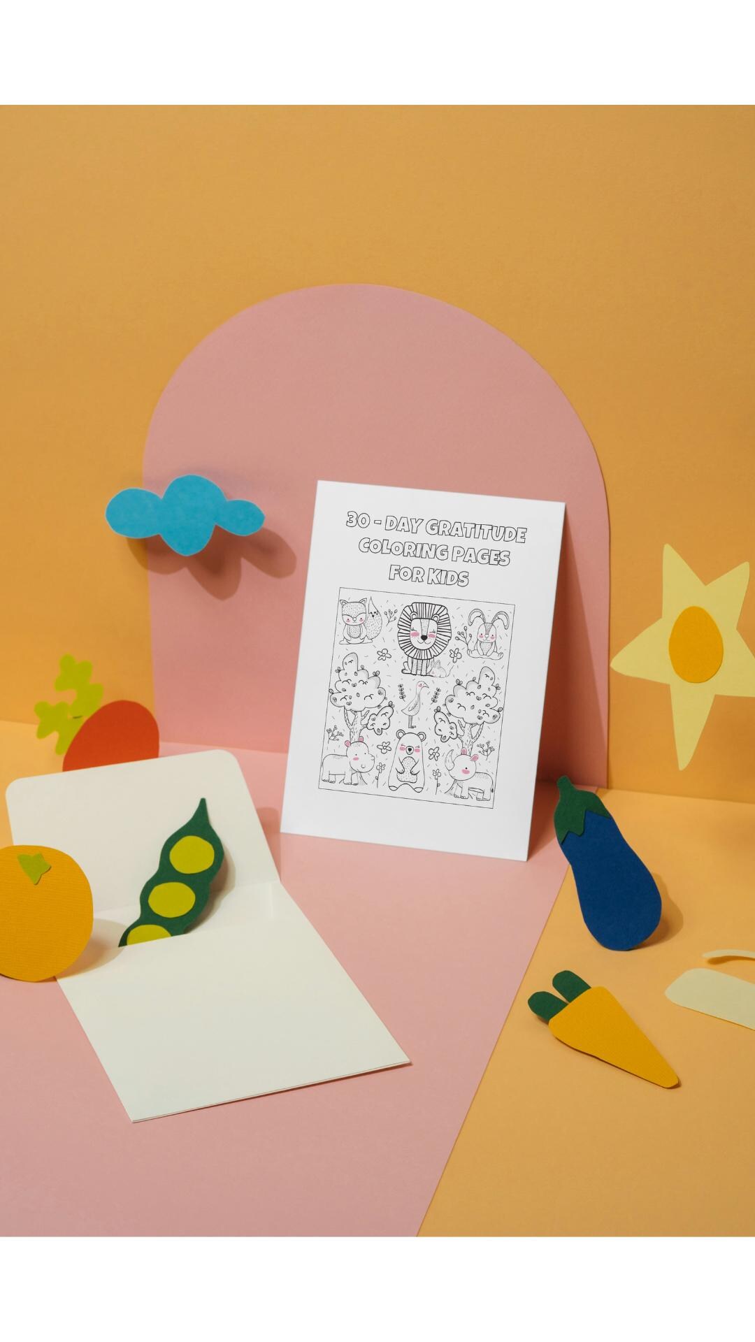 30-day Gratitude Coloring Pages for Kids - Etsy