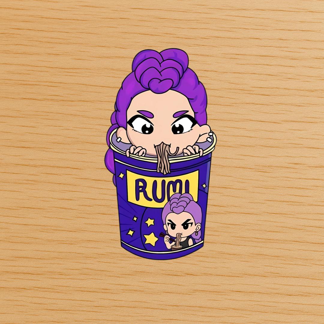 Rumi KPOP Demon Hunter Inspired Sticker – Cute 4" Vinyl Waterproof ...
