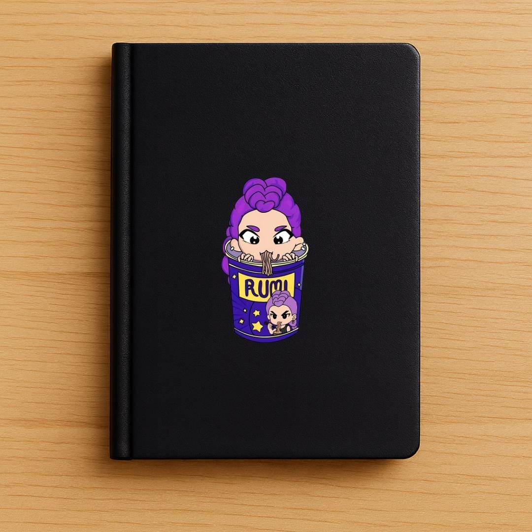 Rumi KPOP Demon Hunter Inspired Sticker – Cute 4" Vinyl Waterproof ...