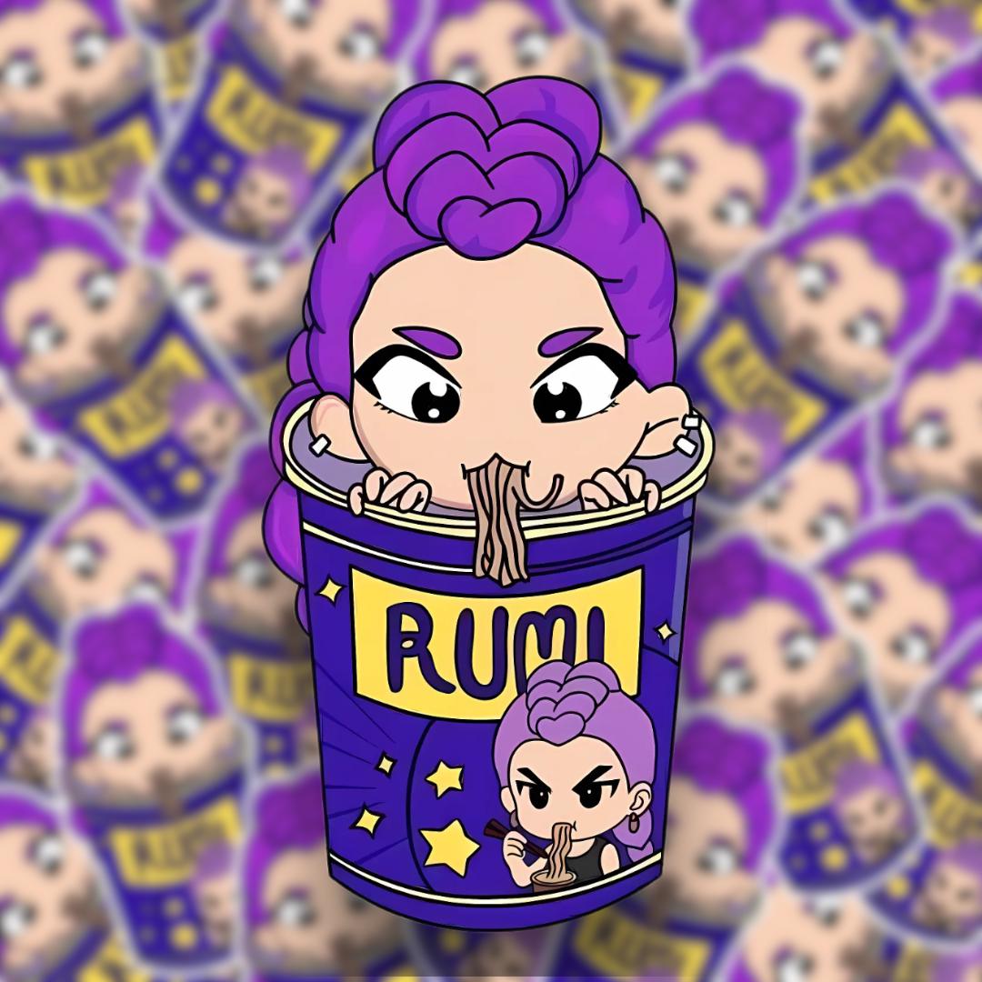 Rumi KPOP Demon Hunter Inspired Sticker – Cute 4" Vinyl Waterproof ...