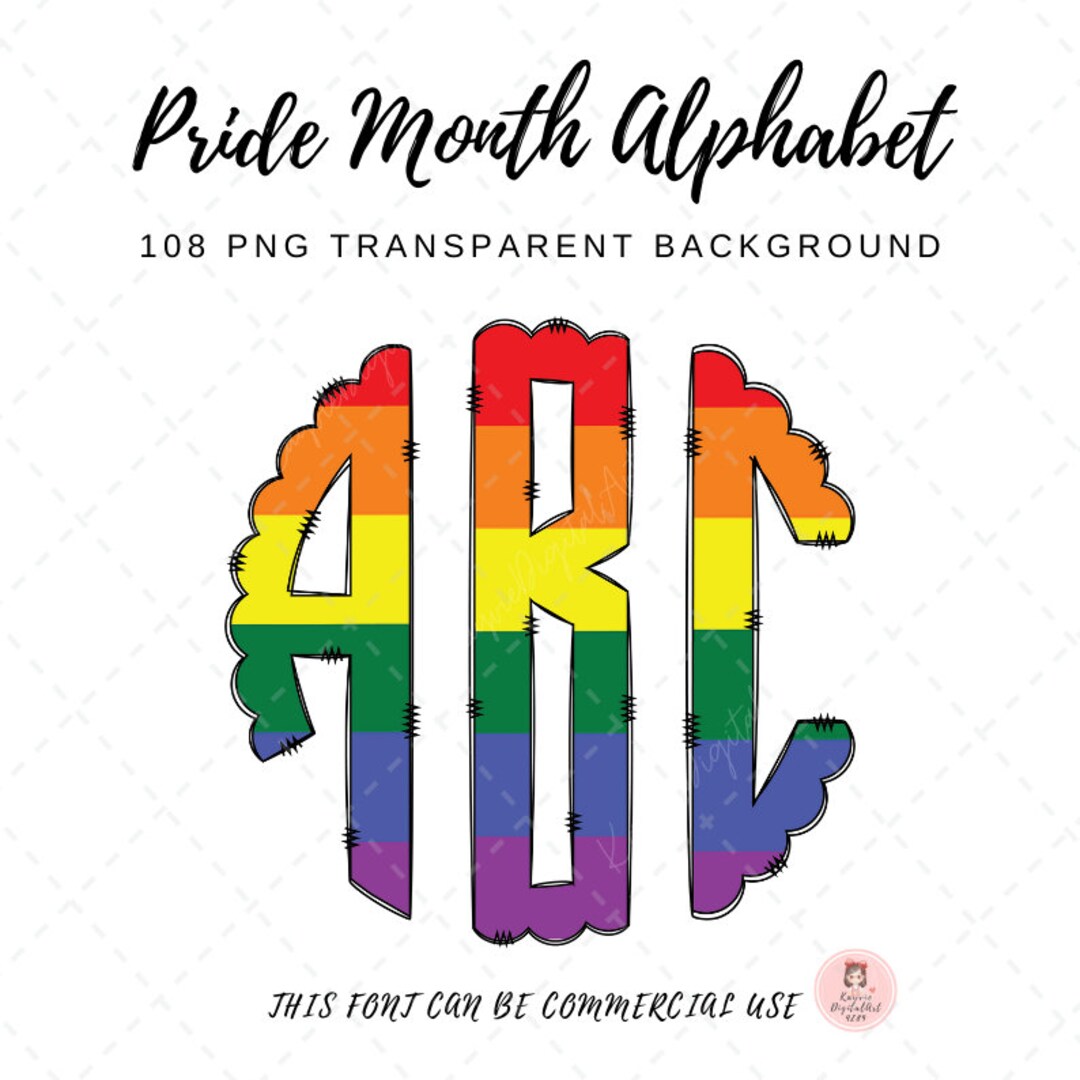 LGBT PRIDE ALPHABET Png Files Lgbt Pride Font Png Files Lgbt Pride ...