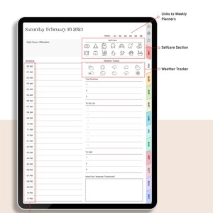 ADHD Planner, Self Care Planner, 2024 Digital Planner, ADHD Digital ...
