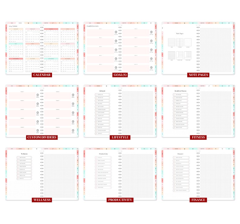 Digital Planner Bundle | Goodnotes Planner | Daily Weekly Monthly ...