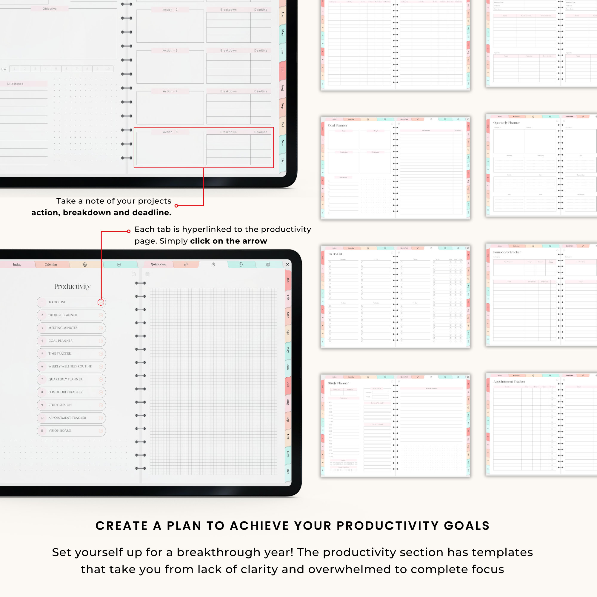 Ultimate All in One Digital Planner, 2024 Good Notes Planner ...