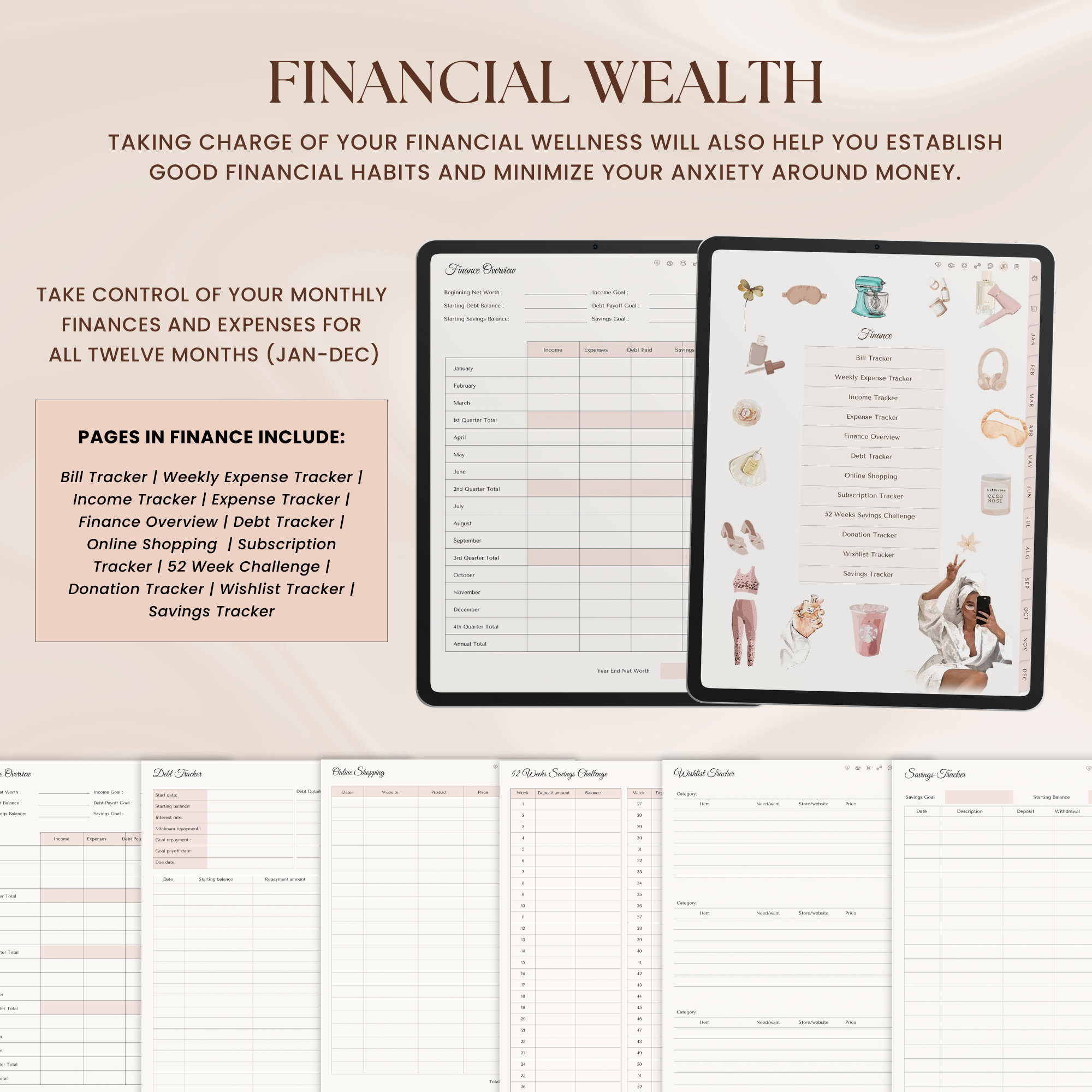 That Girl Self Care Planner, 2024 Digital Planner, 2024 Daily, Weekly ...