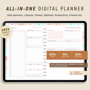 Ultimate All in One Digital Planner, 2024 Good Notes Planner ...