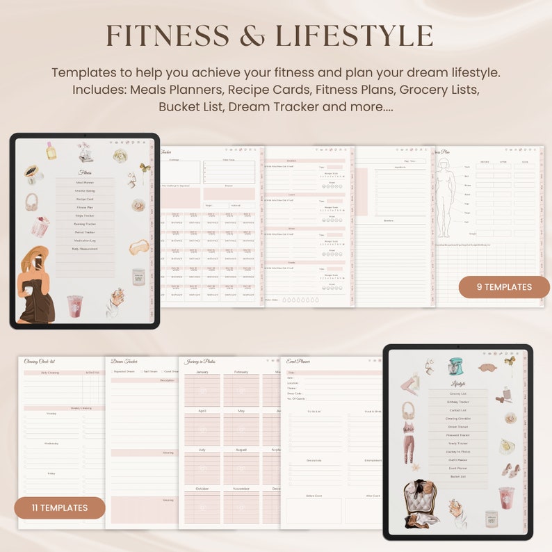 That Girl Self Care Planner, 2024 Digital Planner, 2024 Daily, Weekly ...