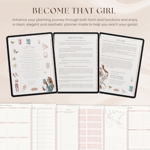 That Girl Self Care Planner, 2024 Digital Planner, 2024 Daily, Weekly ...