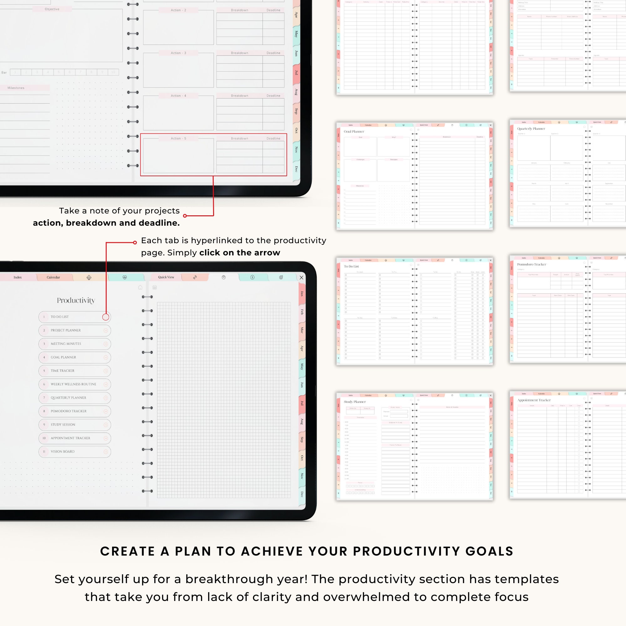 Ultimate All in One Digital Planner, 2024 Good Notes Planner ...