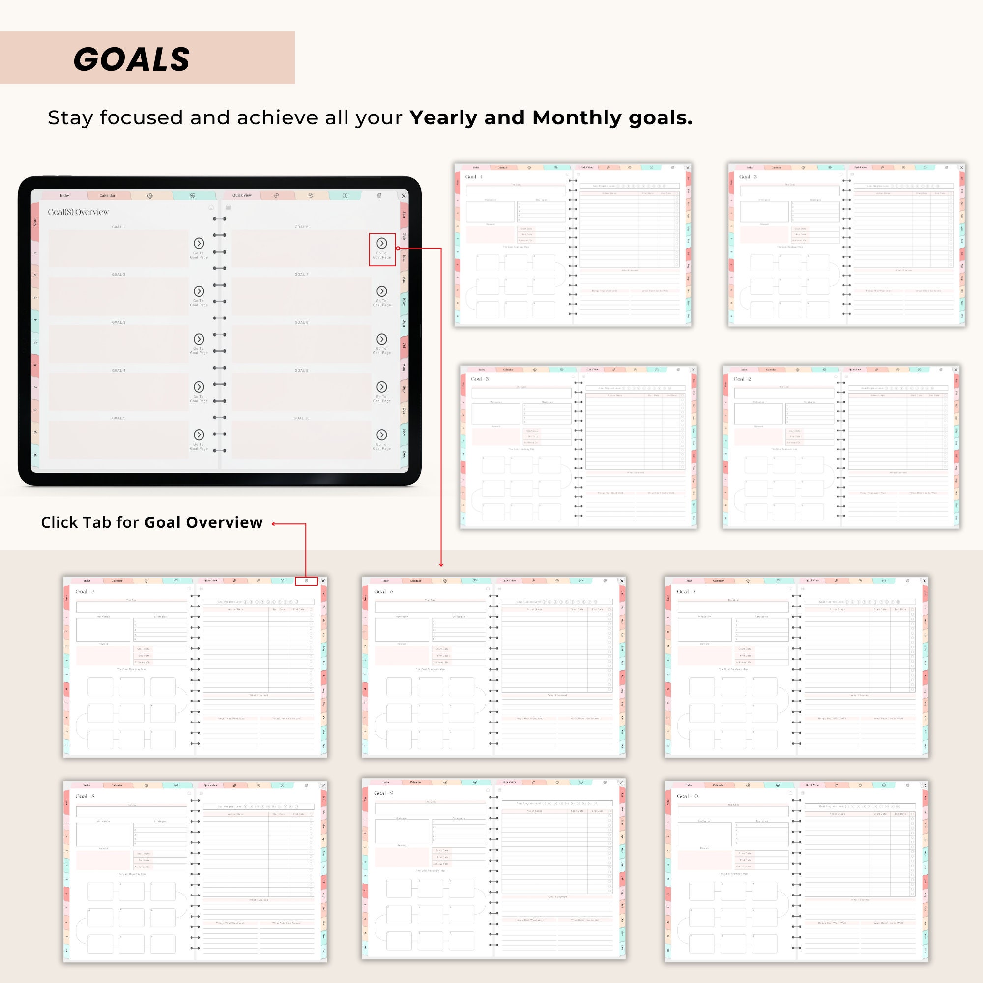 Ultimate All in One Digital Planner, 2024 Good Notes Planner ...