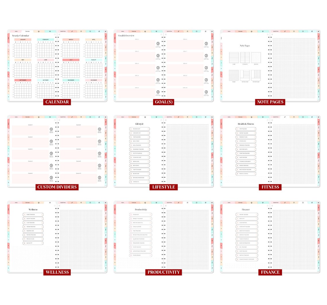 Good Notes Planner 2024 iPad Digital Planner for Daily - Etsy