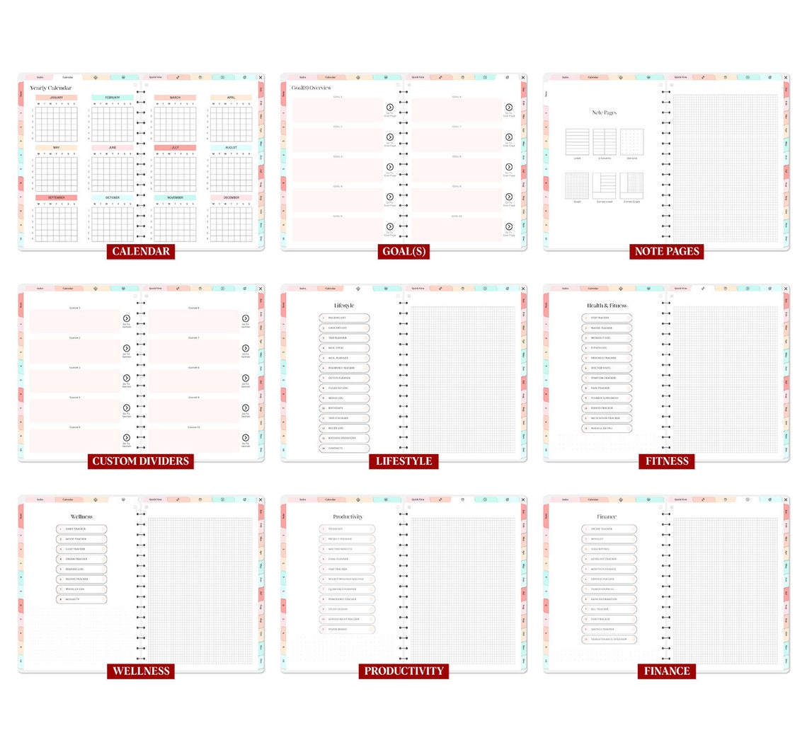 Good Notes Planner 2024 iPad Digital Planner for Daily, Monthly ...
