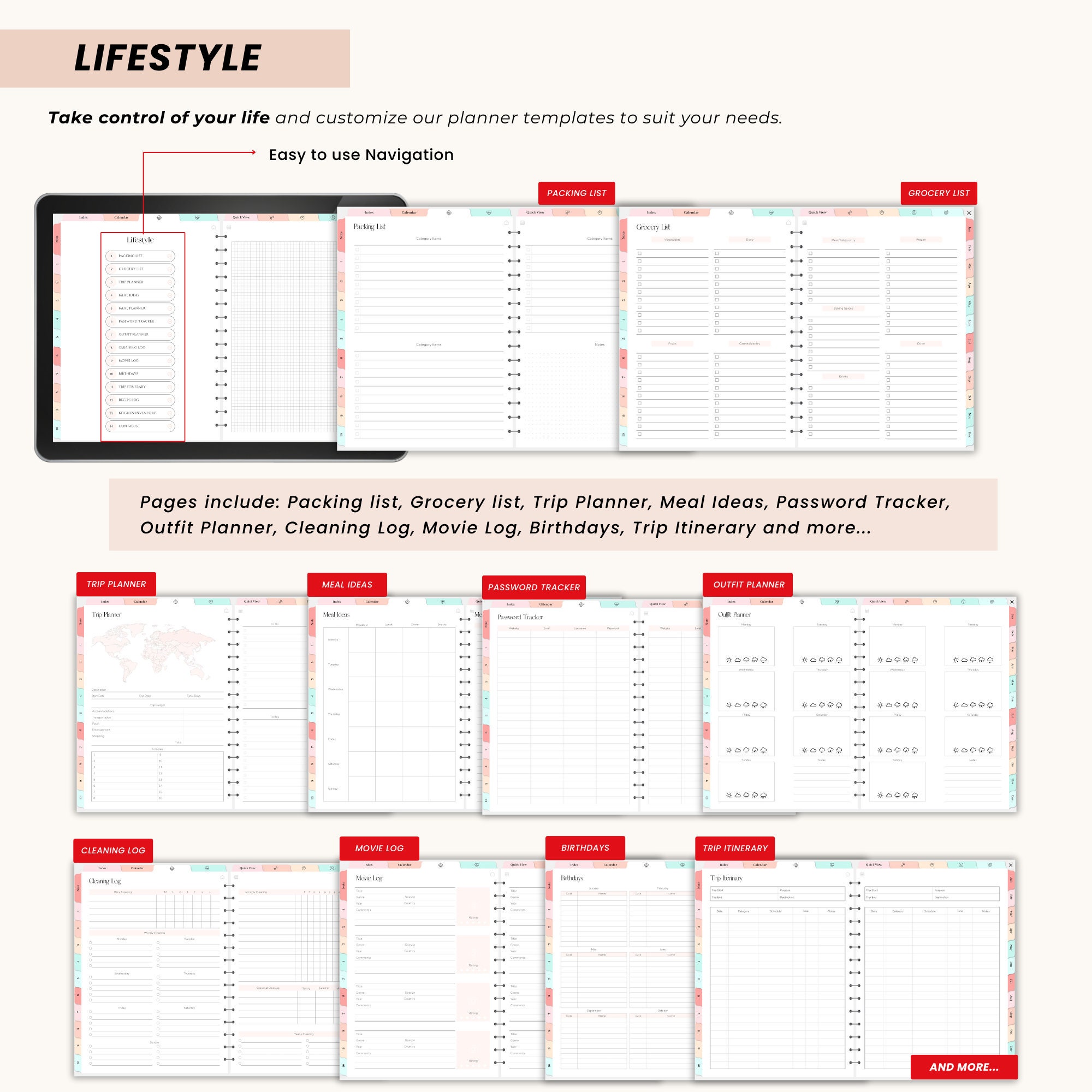 Ultimate All in One Digital Planner, 2024 Good Notes Planner ...