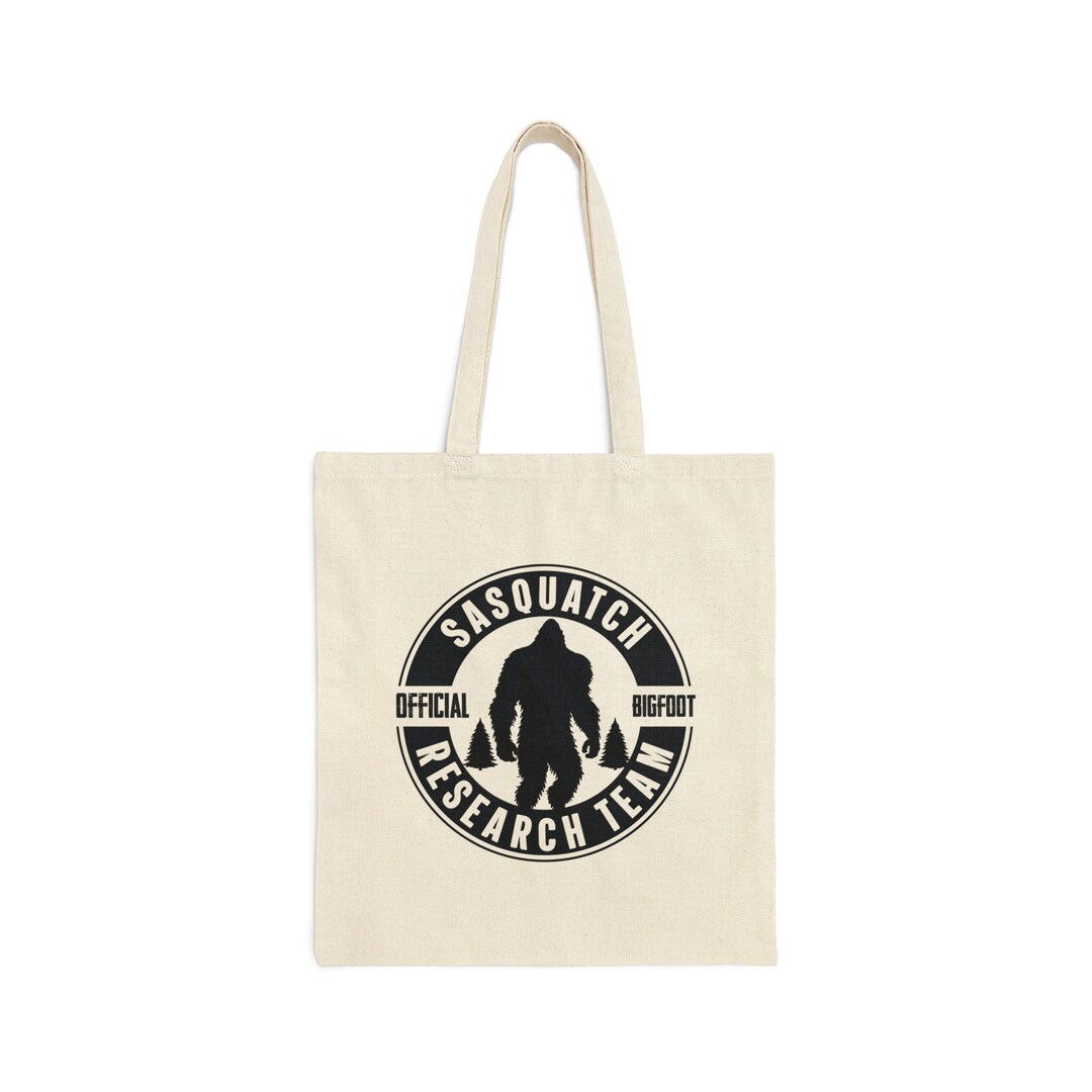 Sasquatch Research Team Official Bigfoot cotton Canvas Tote Bag - Etsy