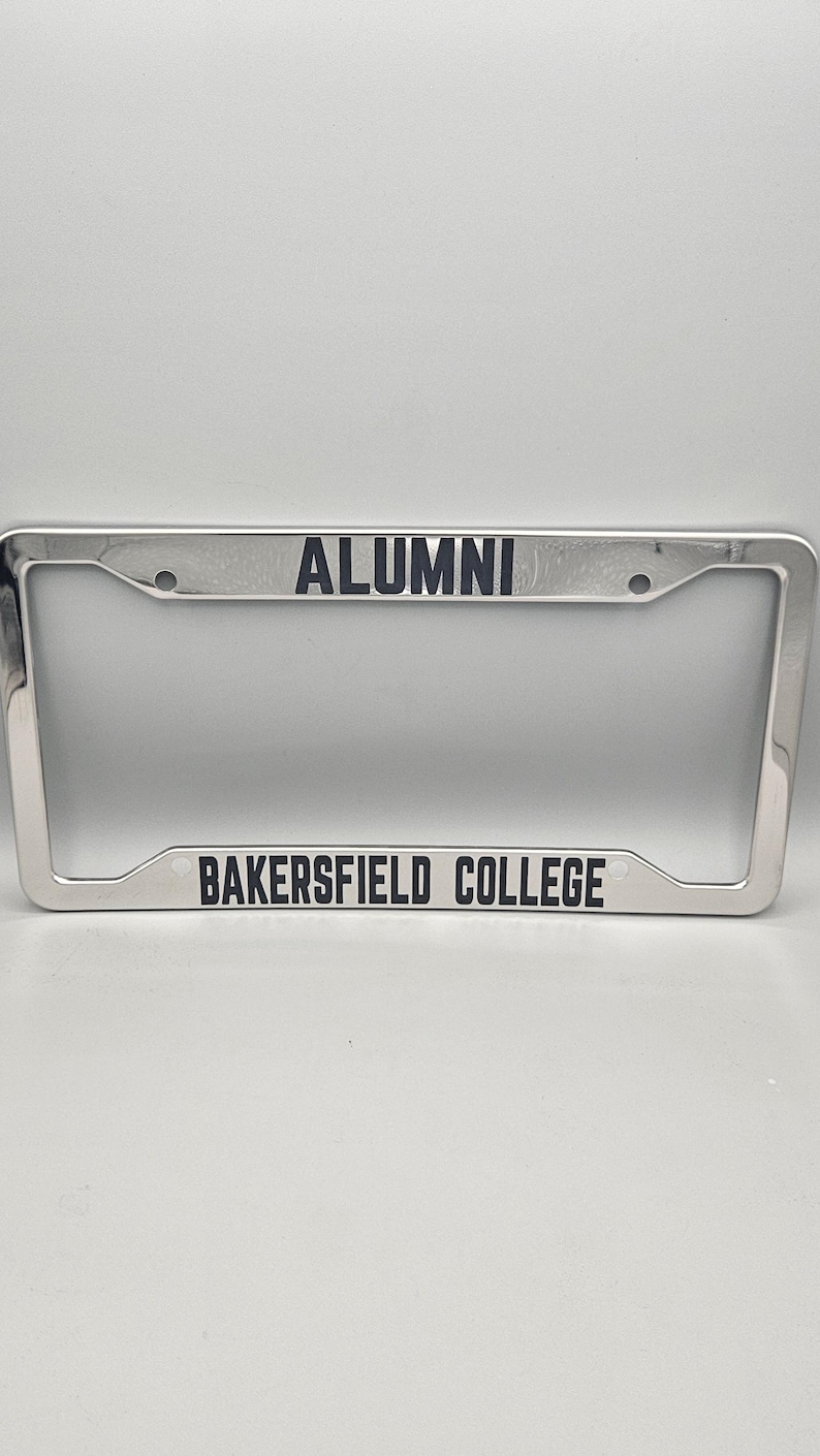 Alumni Customizable - Metal License Plate Frame - Etsy