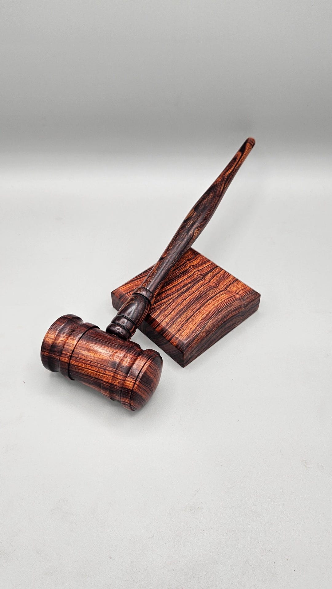 Handmade Custom Wood Gavel and Square Sounding Block - Etsy