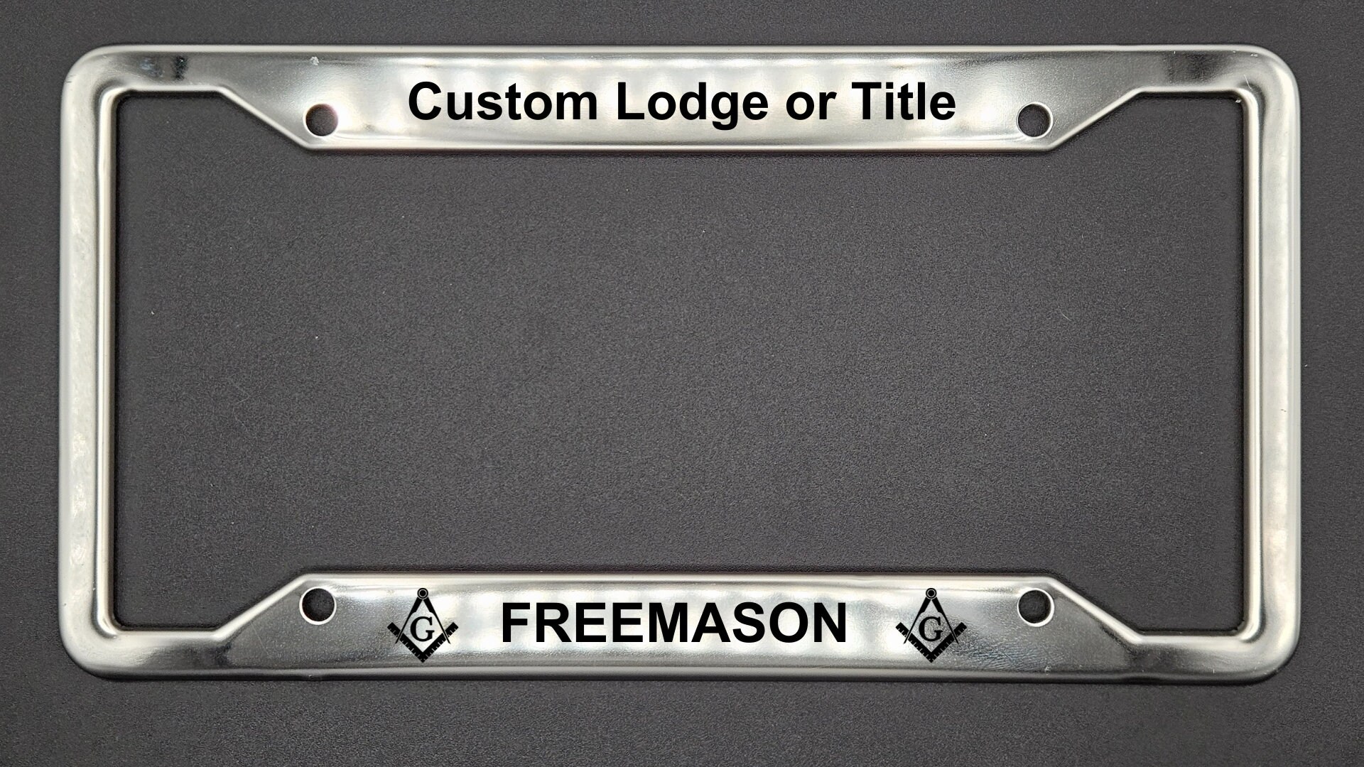 Freemason Custom Metal License Plate Frame - Etsy