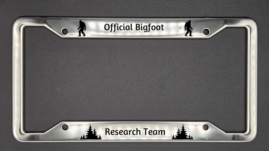 Official Bigfoot Research Team Metal License Plate Frame - Etsy