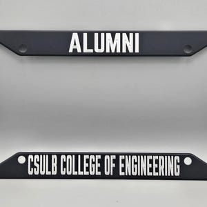 Alumni Customizable - Metal License Plate Frame - Etsy