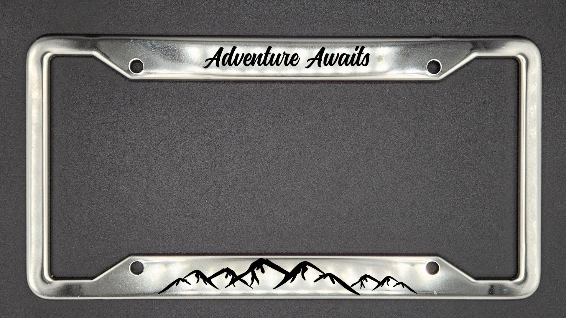 Adventure Awaits Metal License Plate Frame - Etsy