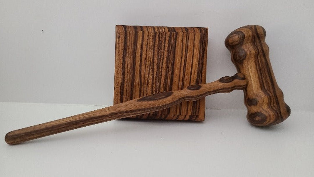 Handmade Custom Wood Gavel and Square Sounding Block - Etsy