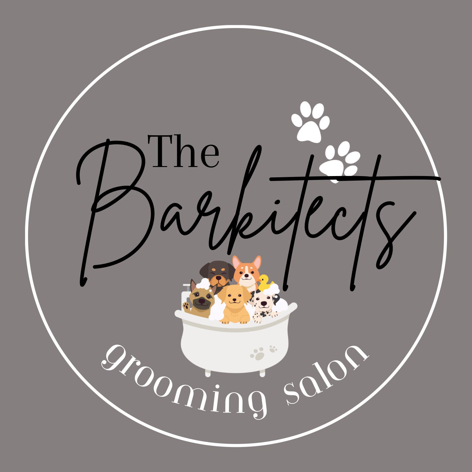 Editable Dog Grooming Business Logo - Etsy