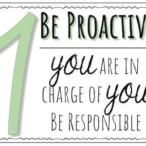 8 Habits Posters, Leader in Me, Leadership, Classroom Decor, Habits 1 ...