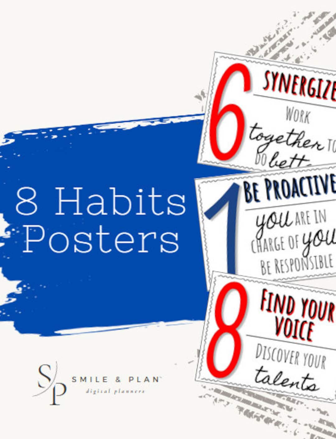 8 Habits Posters, Leader in Me, Leadership, Classroom Decor, Habits 1 ...