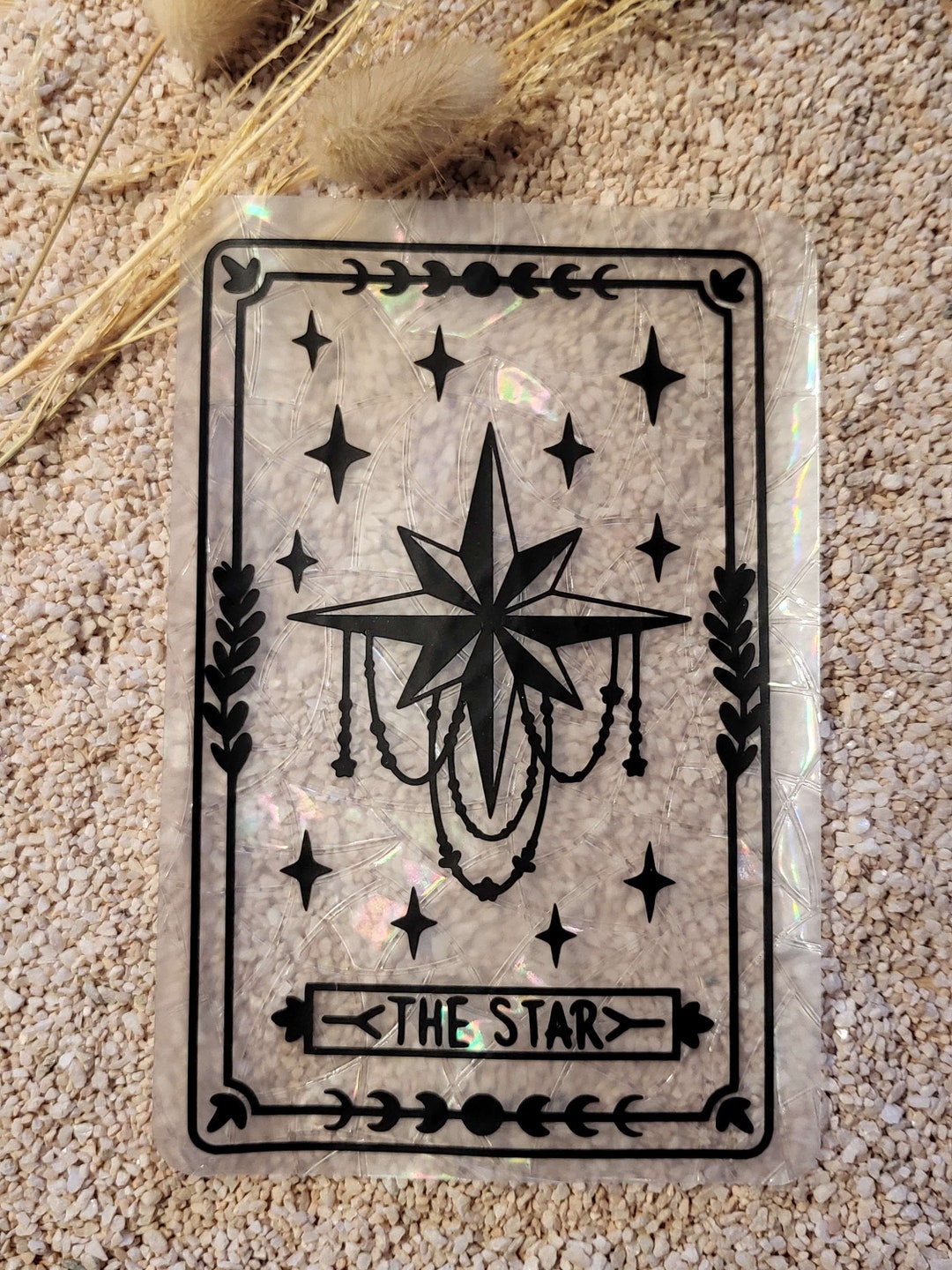 Sun Catcher, Window Sticker, Star Tarot Card - Etsy