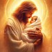 Christ Holding Baby Christian Art After Miscarriage Gift Pics of Jesus ...