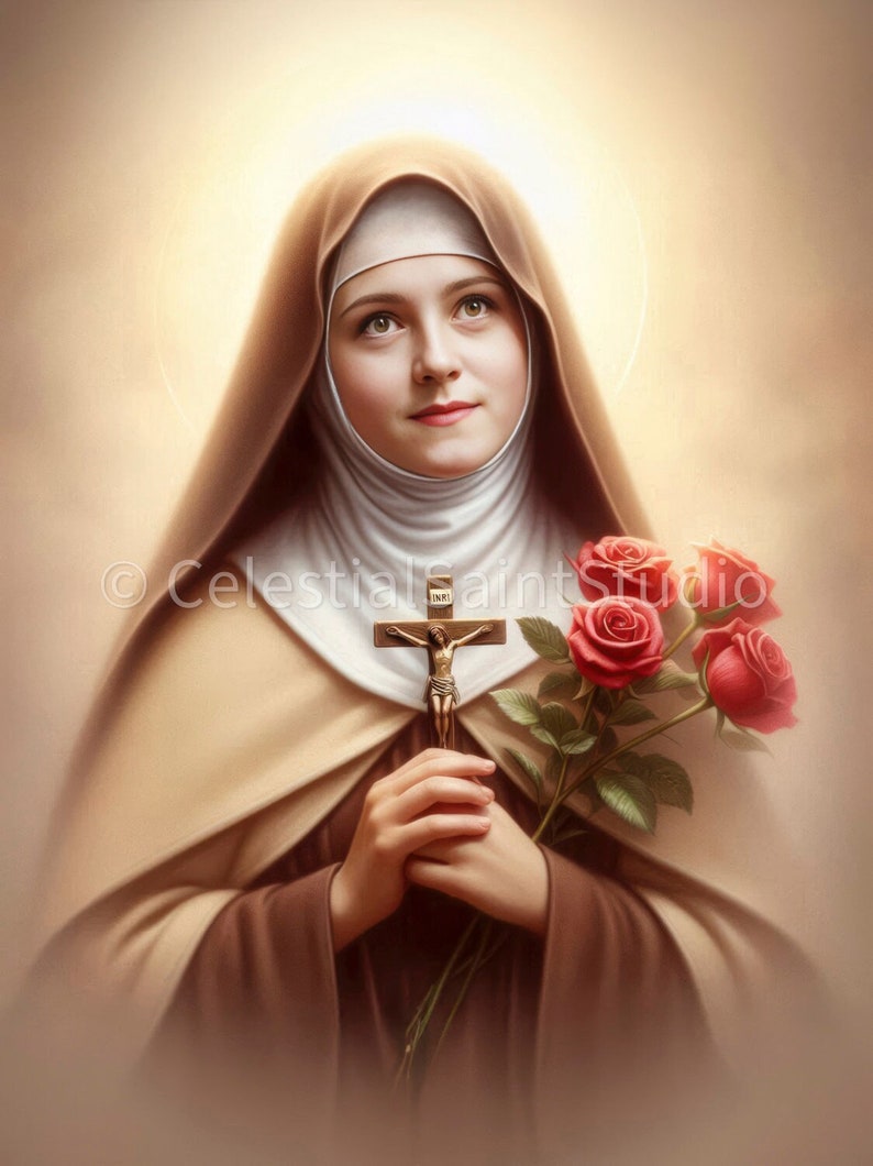 St. Therese of Lisieux Catholic Printable Catholic Art Patron Saint ...