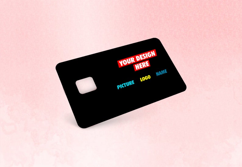 Custom Credit/debit Card Sticker Skin Protect and Personalize Your Card ...