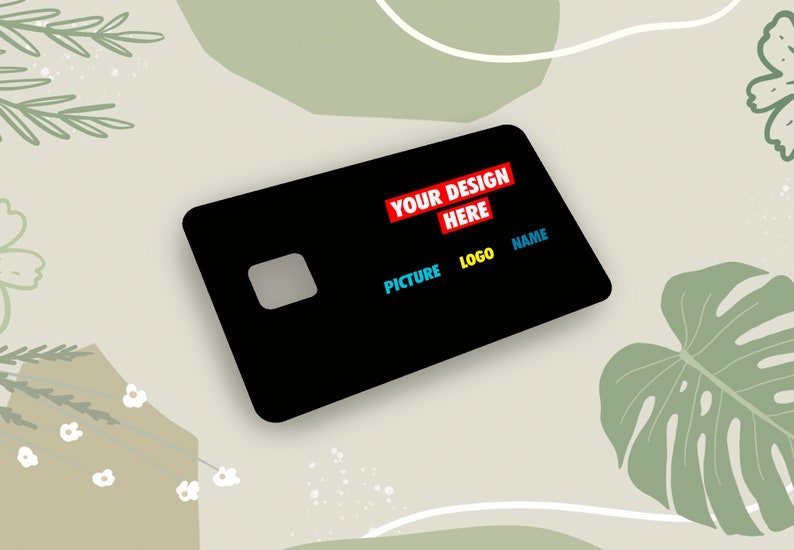 Custom Credit/debit Card Sticker Skin Protect and Personalize Your Card ...