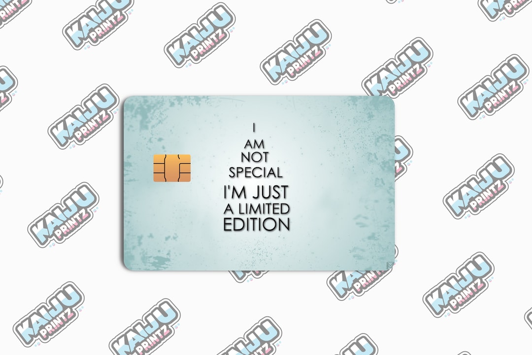 Funny Quote Credit/debit Card Sticker Skin Protect and Personalize Your ...