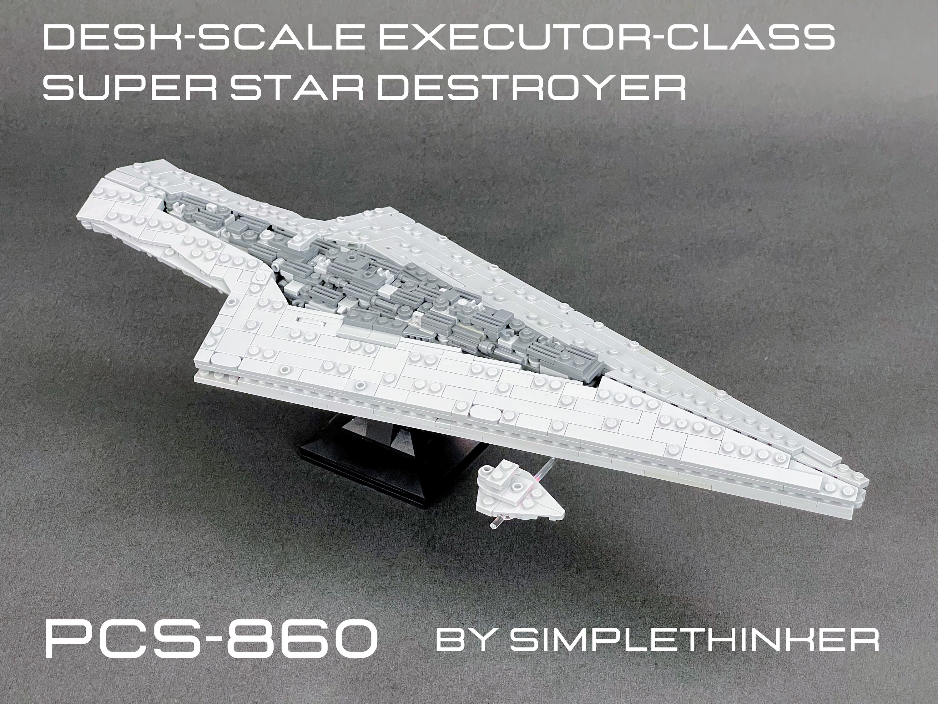 Simplethinker's LEGO Desk-scale Super Star Destroyer Instructions and ...