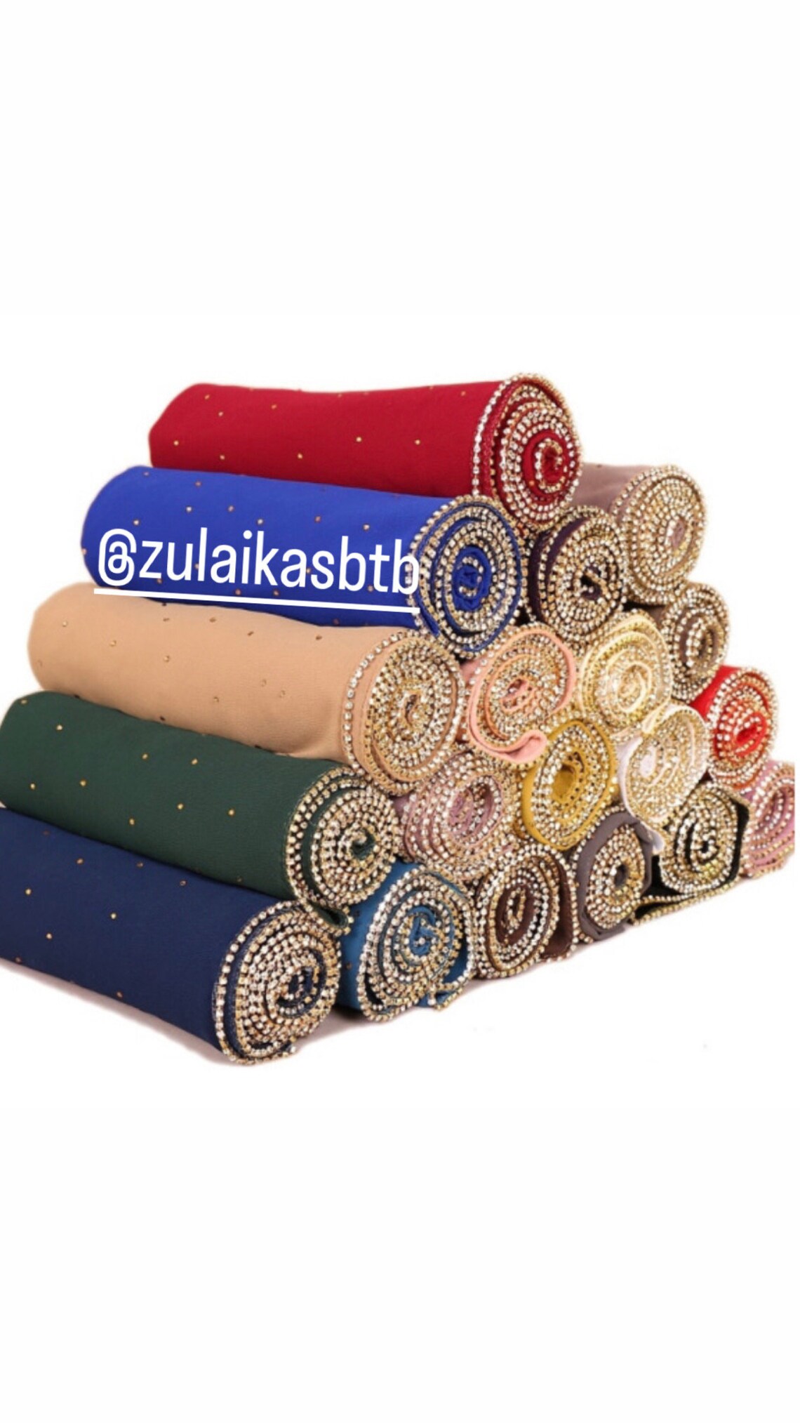 Chiffon Stone Hijabs - Etsy