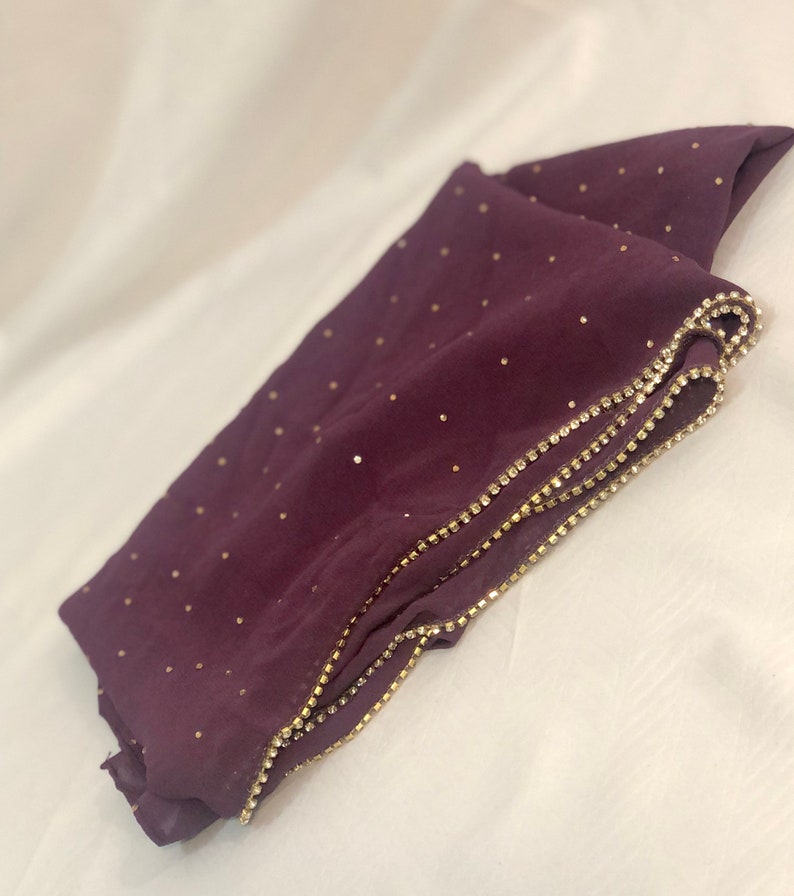 Chiffon Stone Hijabs - Etsy