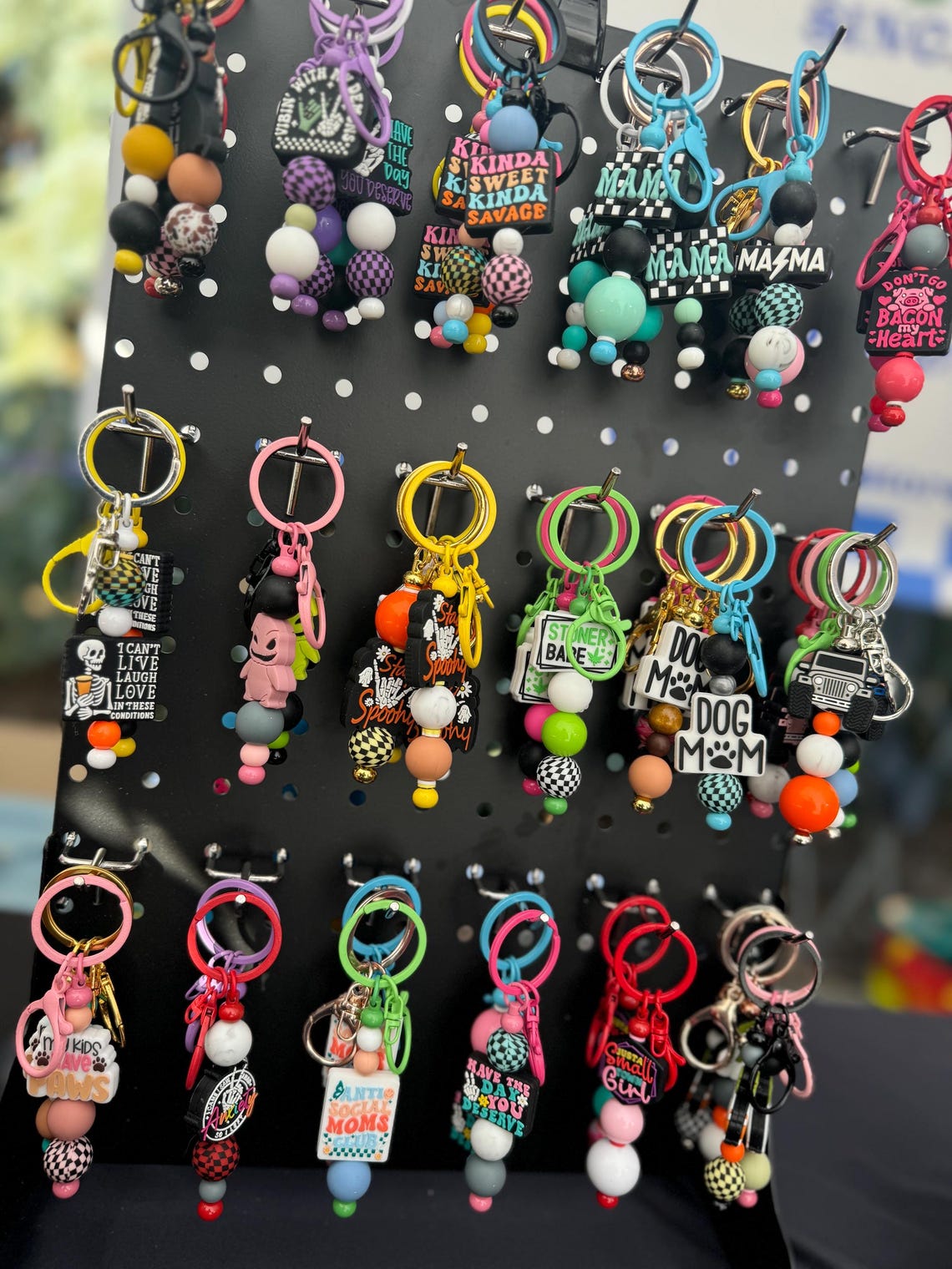 Handmade Keychains - Mom Keychains, Mama, Anti Social Moms Club ...
